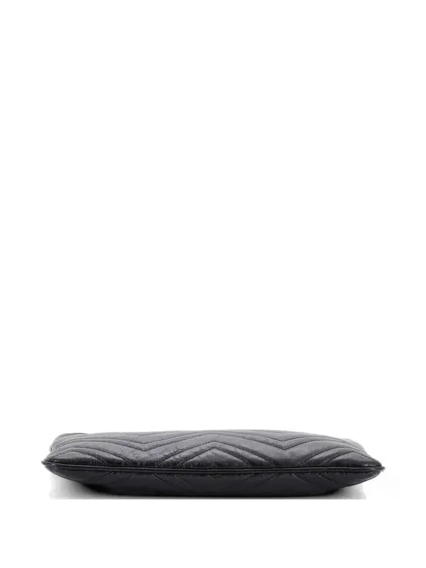 Gucci Gg Marmont Matelassé Leather Clutch