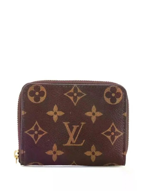 LOUIS VUITTON Zippy Coin Purse Monogram Canvas Pouch - Brown