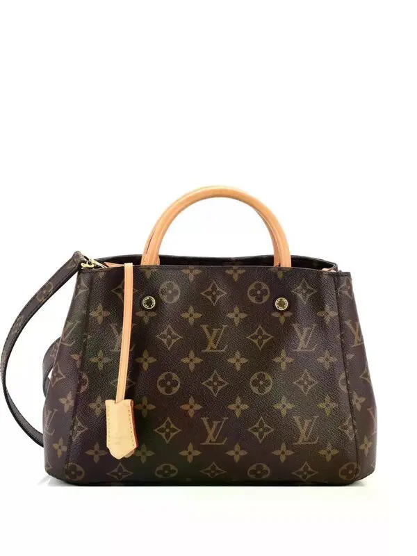 LOUIS VUITTON Montaigne Handbag Monogram Canvas Bb Satchel - Brown