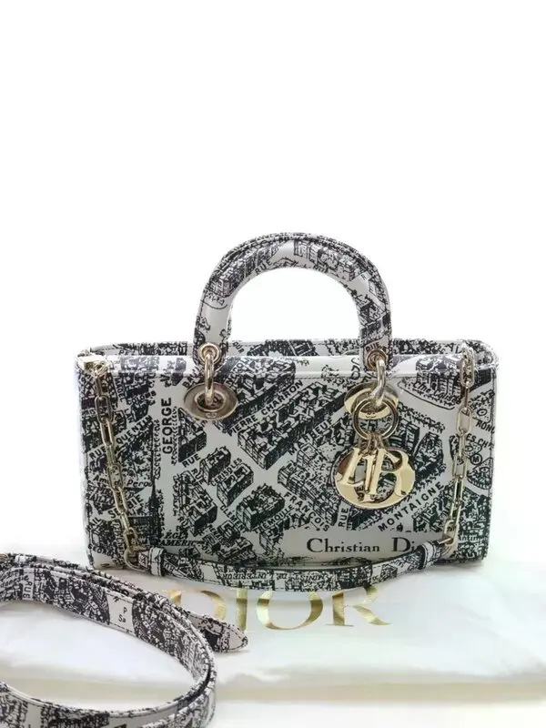 Dior 2010-2026 Medium Lady D-joy Satchel - Black