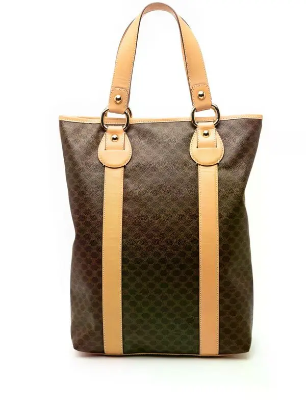Celine Macadam Coated Canvas Vertical Tote Bag