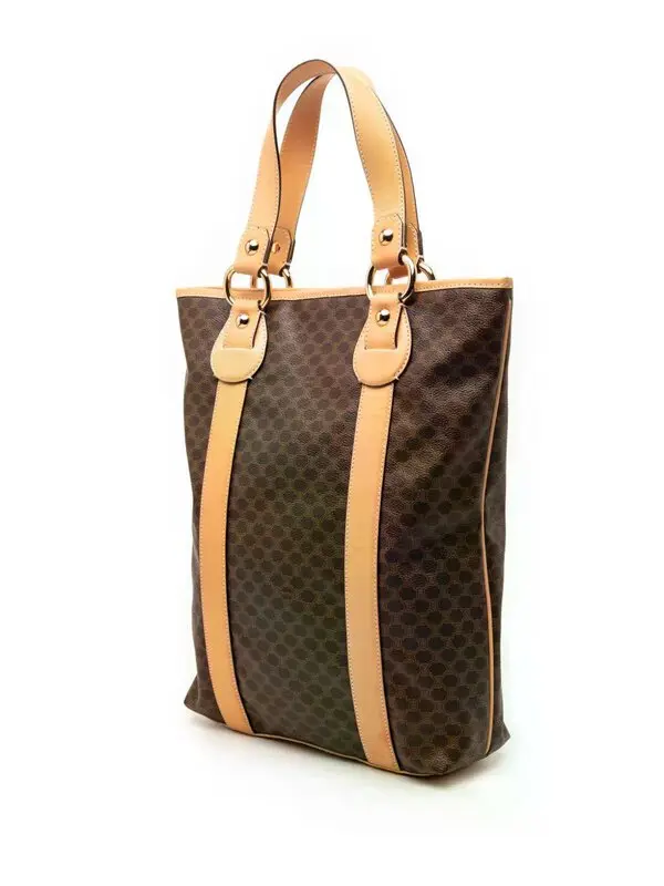 Celine Macadam Coated Canvas Vertical Tote Bag
