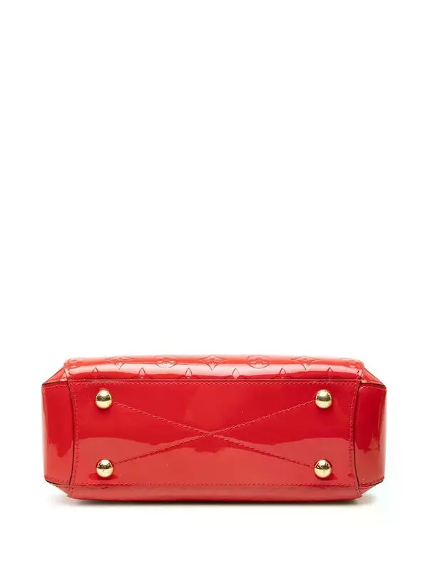 LOUIS VUITTON 2015 Monogram Vernis Montaigne Bb Satchel - Red