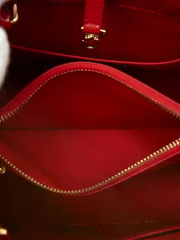 LOUIS VUITTON 2015 Monogram Vernis Montaigne Bb Satchel - Red