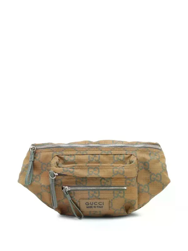 Gucci Gg Ripstop Nylon Belt Bag - Brown
