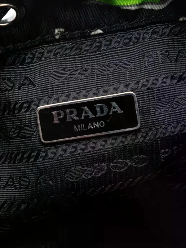Prada 2000-2013 Tessuto Graphic Surf Drawstring Pouch