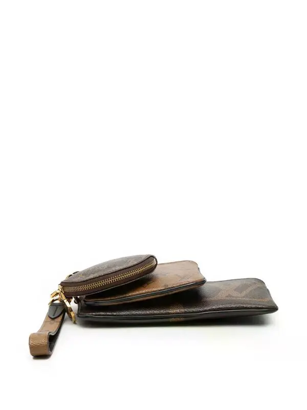 LOUIS VUITTON 2021-2026 Monogram Reverse Giant Trio Set Pouch