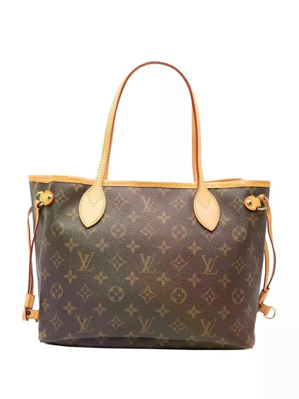 LOUIS VUITTON 2008 Monogram Neverfull Pm Tote Bag - Brown