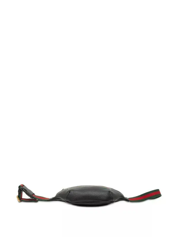 Gucci Grained Calfskin Logo Belt Bag - Black