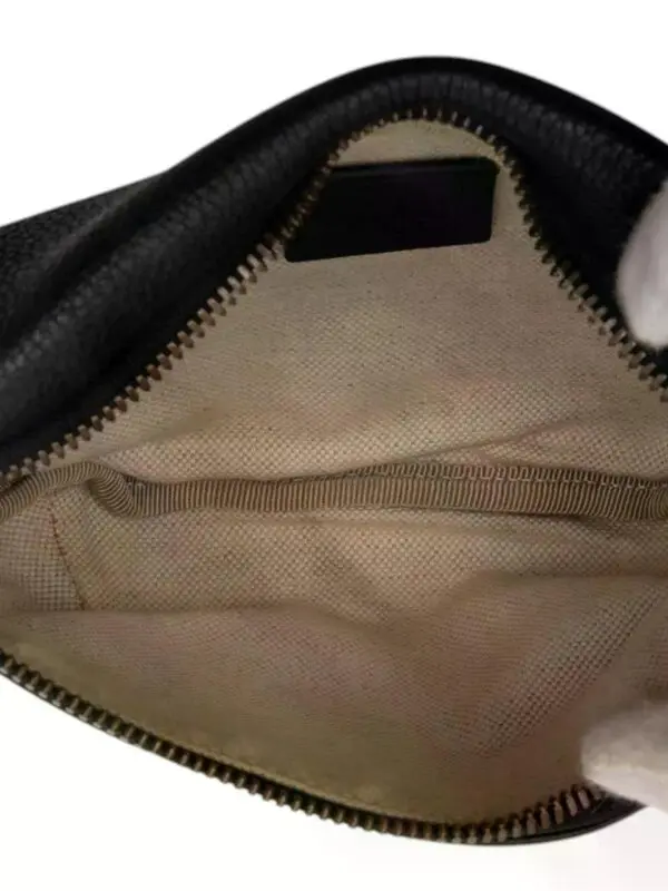 Gucci Grained Calfskin Logo Belt Bag - Black
