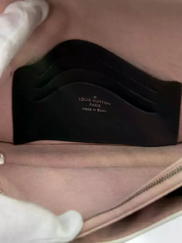LOUIS VUITTON 2019 Bicolor Leather Mylockme Chain Pochette - Pink