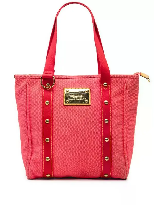 LOUIS VUITTON 2006 Antigua Cabas Mm Tote Bag - Pink