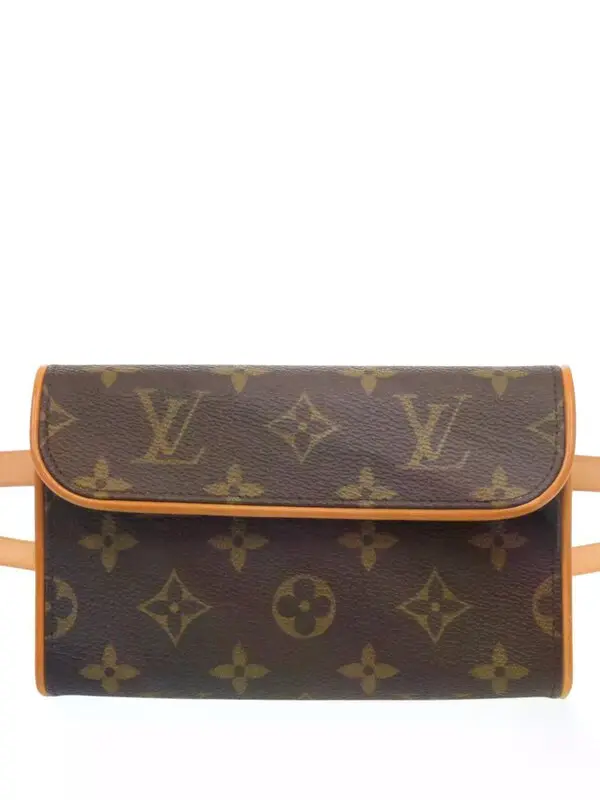 LOUIS VUITTON 2000 Monogram Pochette Florentine Belt Bag - Brown