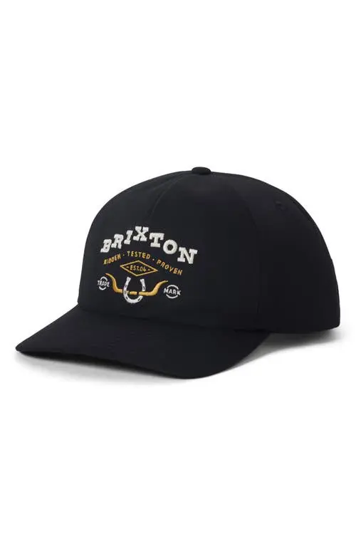 Brixton Beekman Herringbone Driving Cap - Black