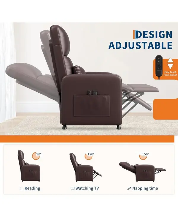 GAOMON Power Recliner Chair With Massage And Heat With Massage Function With Lumbar Support