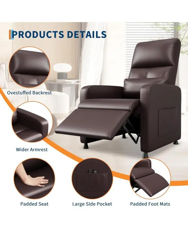 GAOMON Power Recliner Chair With Massage And Heat With Massage Function With Lumbar Support