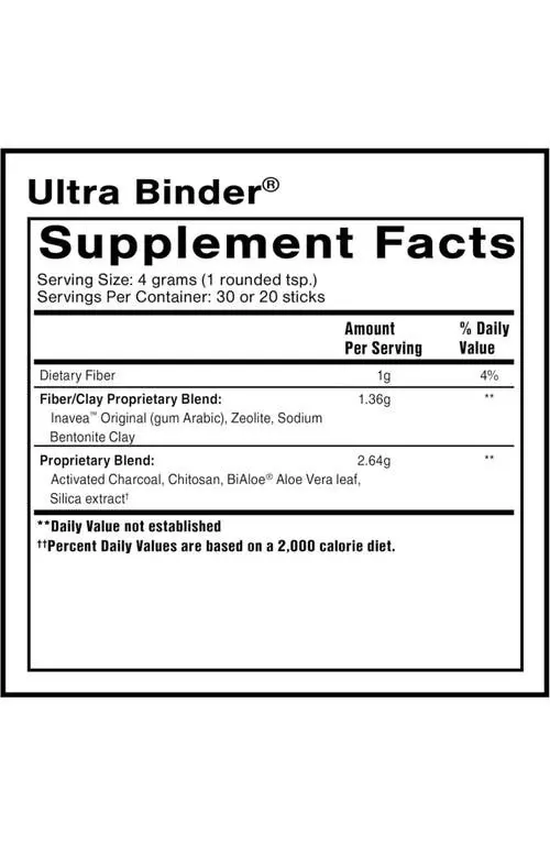 QUICKSILVER SCIENTIFIC Ultra Binder Bentonite Clay Zeolite And Charcoal Powder