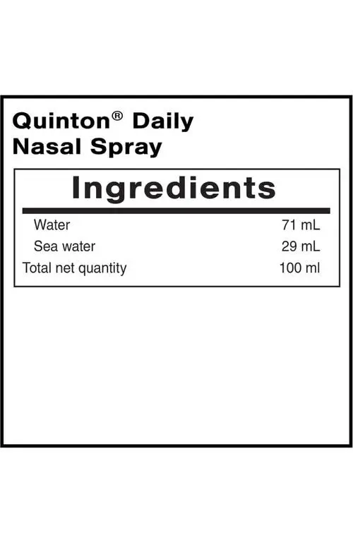 QUICKSILVER SCIENTIFIC Daily Isotonic Saline Seawater Nasal Spray