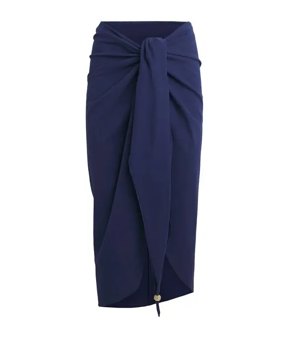 Melissa Odabash Cotton Winne Pareo - Navy