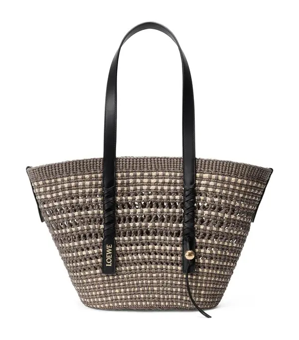 Loewe X Paula’s Ibiza Medium Braid Basket Bag - Green