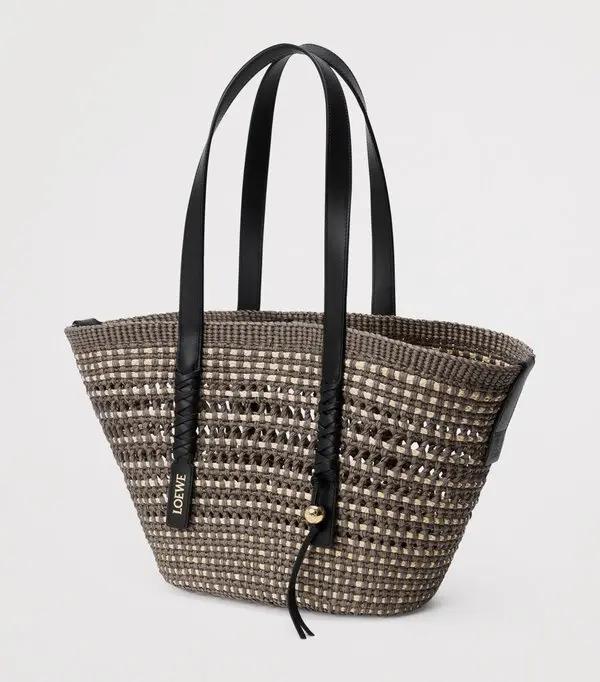 Loewe X Paula’s Ibiza Medium Braid Basket Bag - Green