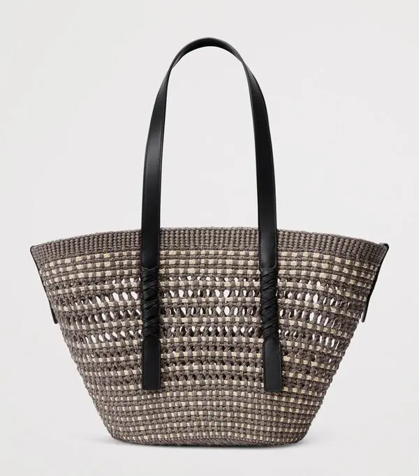Loewe X Paula’s Ibiza Medium Braid Basket Bag - Green