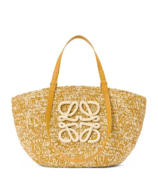 Loewe X Paula's Ibiza Medium Eclipse Basket Bag - Yellow
