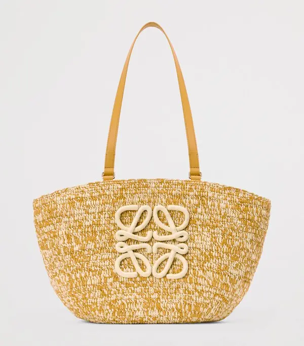 Loewe X Paula's Ibiza Medium Eclipse Basket Bag - Yellow