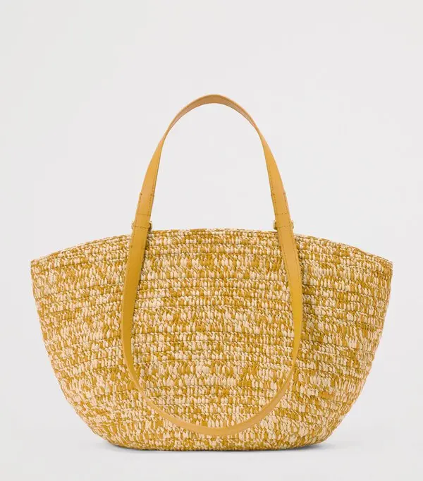 Loewe X Paula's Ibiza Medium Eclipse Basket Bag - Yellow
