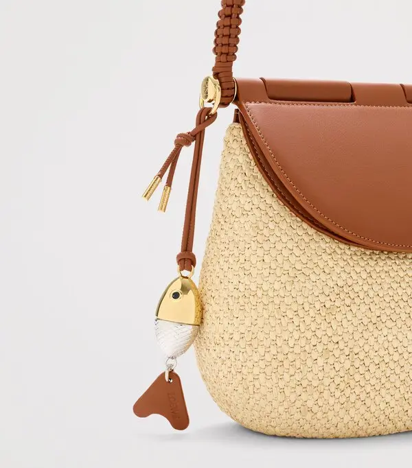 Loewe X Paula’s Ibiza Medium Raffia Pescador Bag - Beige