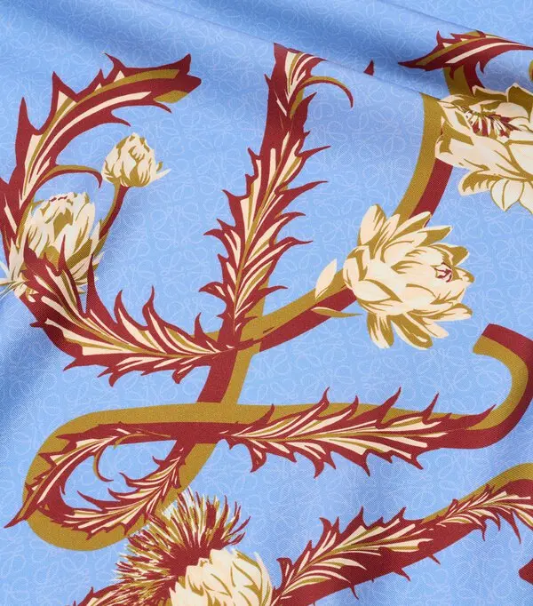 Loewe X Paula's Ibiza Silk Anagram Scarf