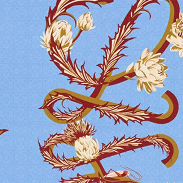 Loewe X Paula's Ibiza Silk Anagram Scarf