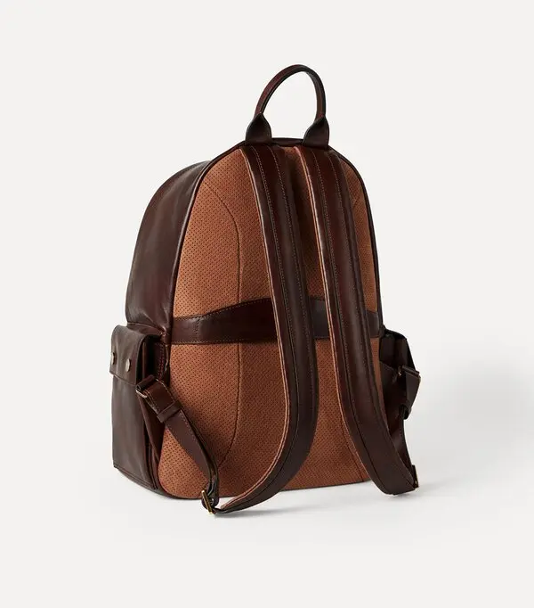 Brunello Cucinelli Calfskin Travel Backpack - Purple