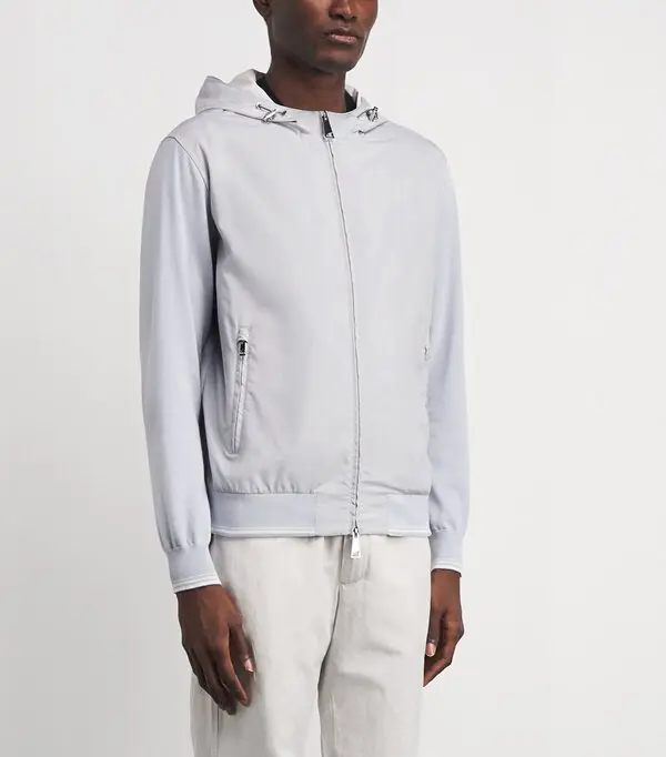 Paul & Shark Hybrid Zip-up Hooded Jacket