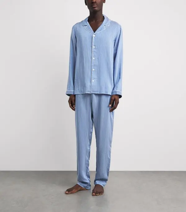 Zimmerli Stripe Long-sleeve Pyjama Set