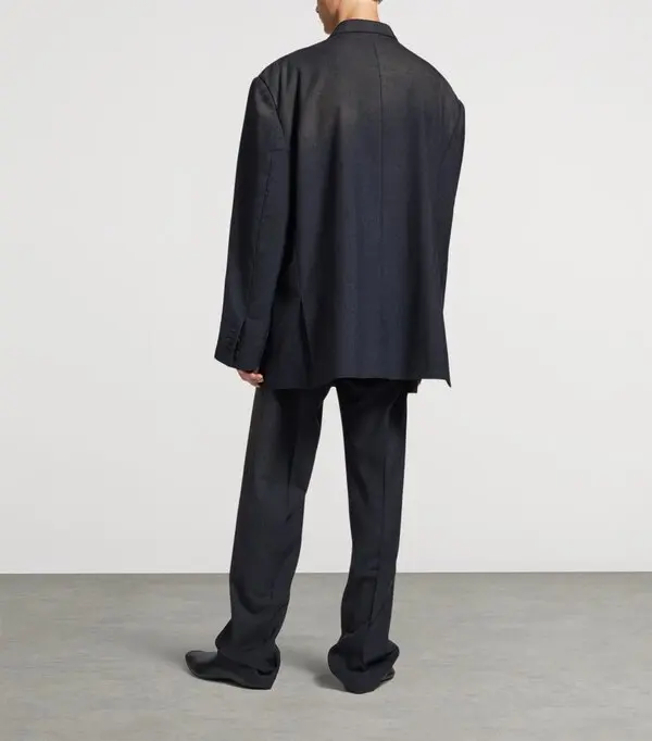 Balenciaga Wool Faded Blazer