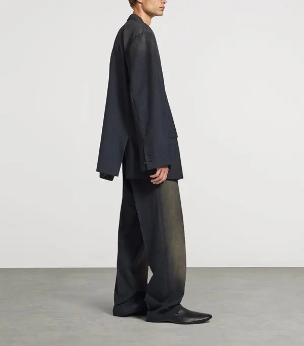 Balenciaga Wool Faded Blazer