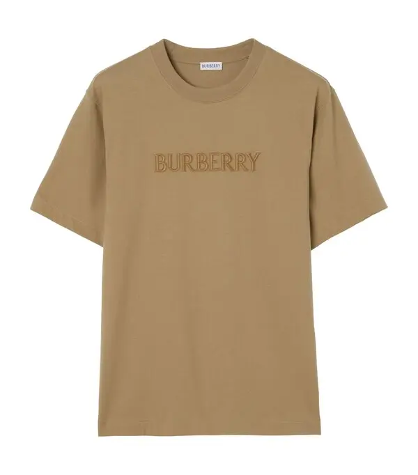 Burberry Cotton Logo T-shirt - Beige
