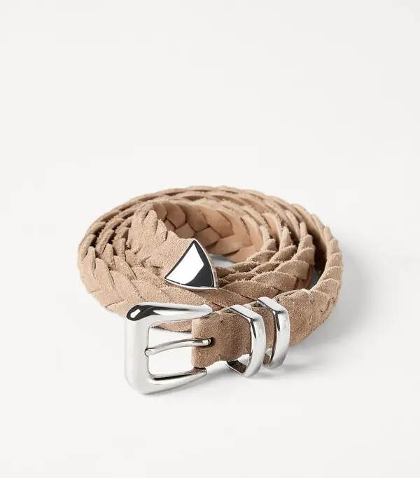 Brunello Cucinelli Leather Braided Belt