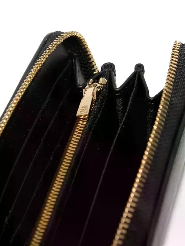 Tommy Hilfiger Logo-plaque Zip-around Wallet - Black