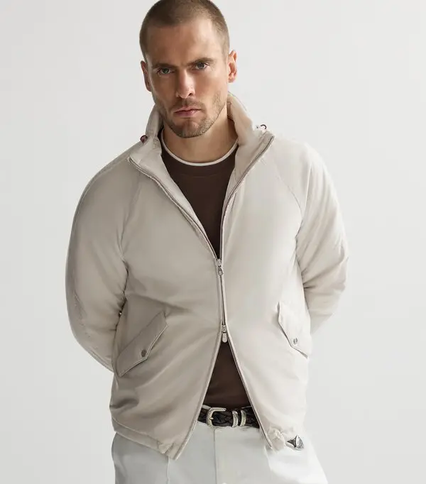 Brunello Cucinelli Water-resistant Packable Hood Jacket - Blue