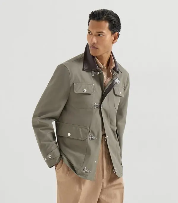 Brunello Cucinelli Cotton-blend Gabardine Field Jacket