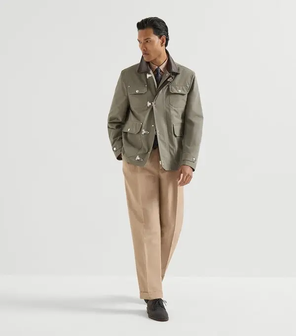 Brunello Cucinelli Cotton-blend Gabardine Field Jacket