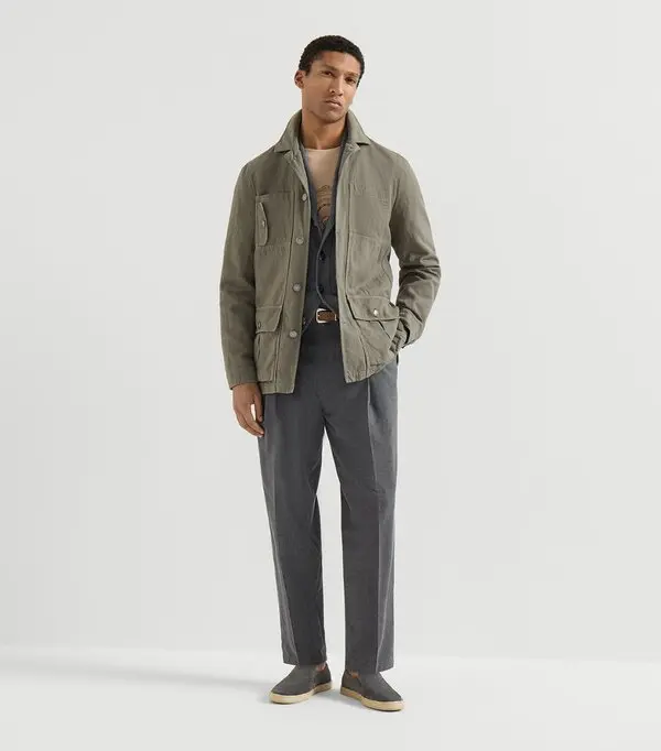 Brunello Cucinelli Cotton Jacquard Shawl Cardigan