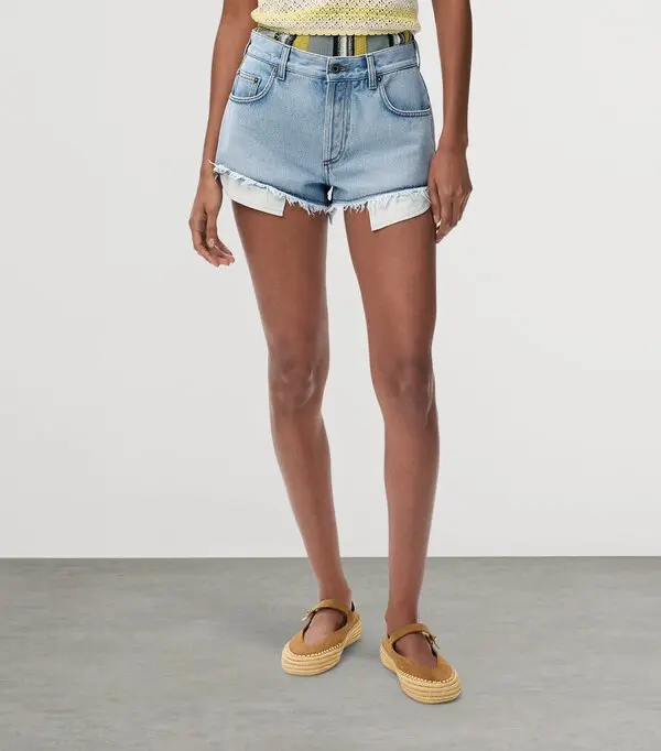 Loewe Anagram Denim Shorts