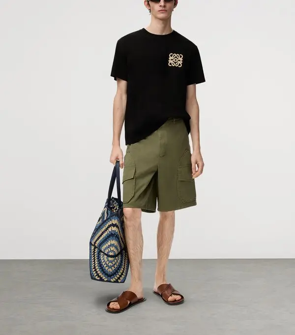 Loewe X Paula's Ibiza Anagram Relaxed T-shirt - Black
