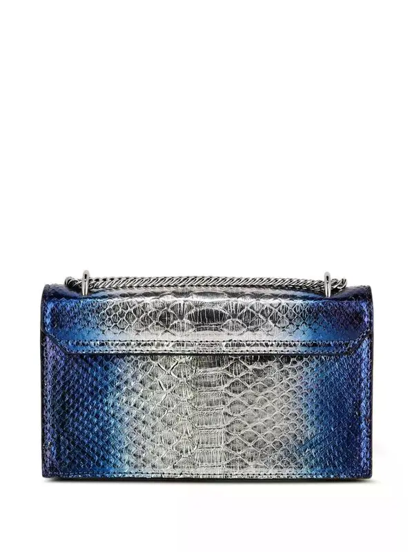 Philipp Plein Skull-embellished Metallic-effect Shoulder Bag - Silver