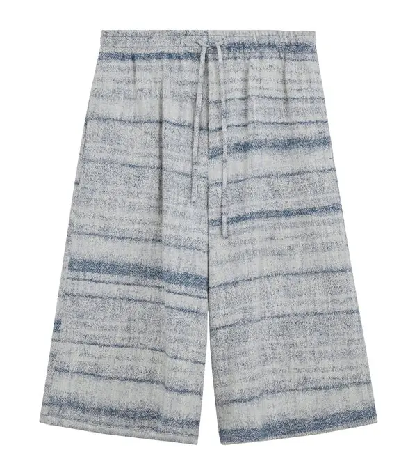 Loewe X Paula's Ibiza Beaded-effect Denim Shorts