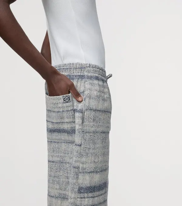 Loewe X Paula's Ibiza Beaded-effect Denim Shorts