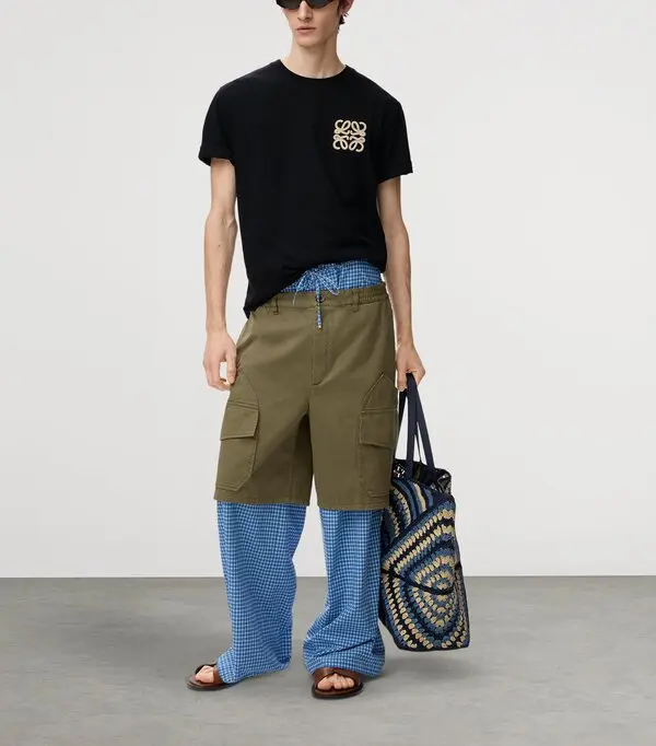 Loewe X Paula's Ibiza Cargo Shorts - Green
